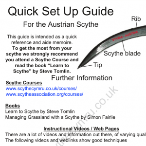 Minimum Scythe Set (multi-purpose blades) - Scythe Cymru