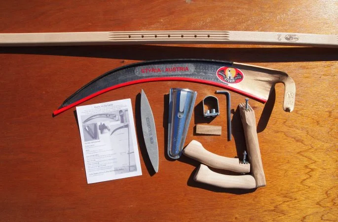 Buy scythes, scythe parts and other equipment from Scythe Cymru