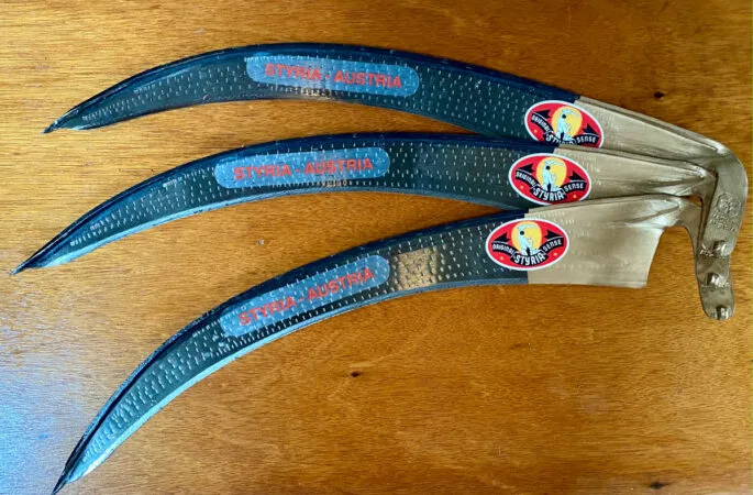 Buy scythes, scythe parts and other equipment from Scythe Cymru